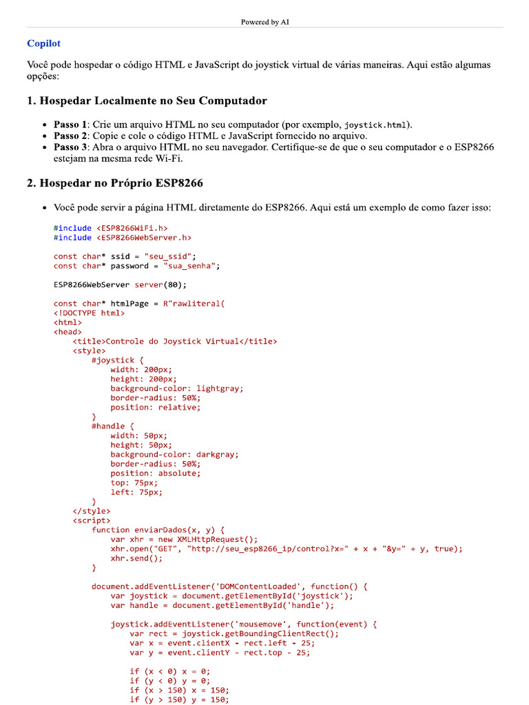 Joystick Arduino | PDF