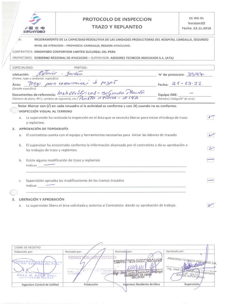 Anexo 10 Control de Calidad Protocolos Adicionales Nº03 | PDF