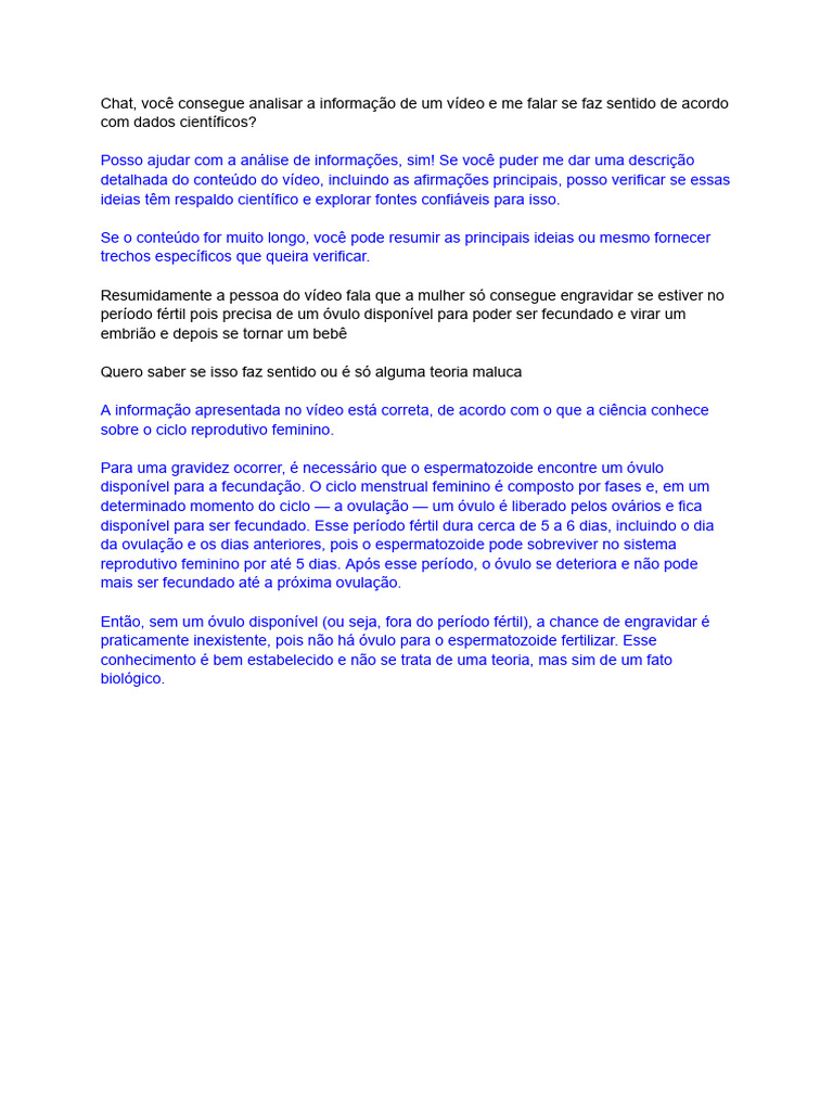 Entendendo o Período Fértil Feminino | PDF