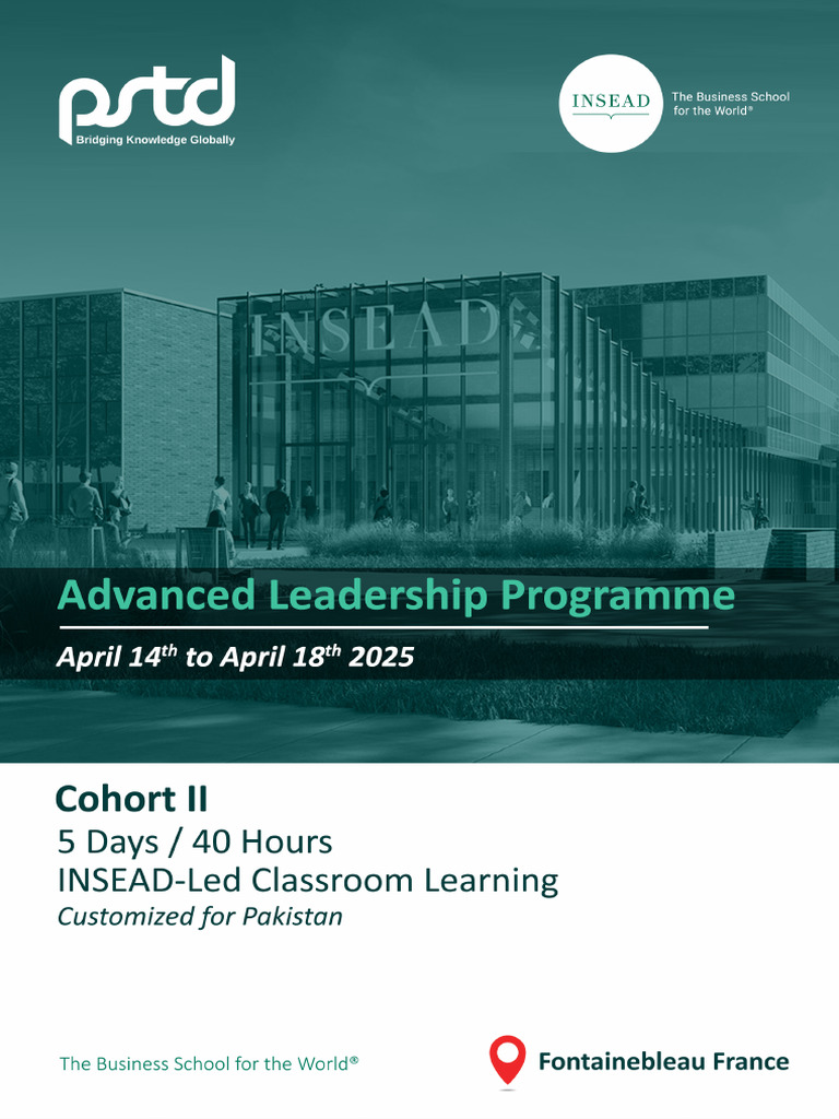 INSEAD Advanced Leadership Programme Second Cohort | PDF