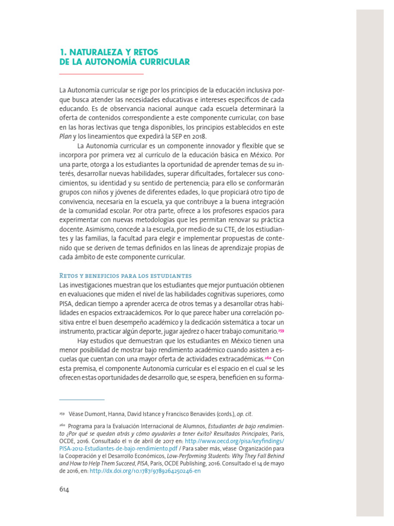 Autonomía Curricular: Retos y Beneficios | PDF | Escuelas | Aprendizaje
