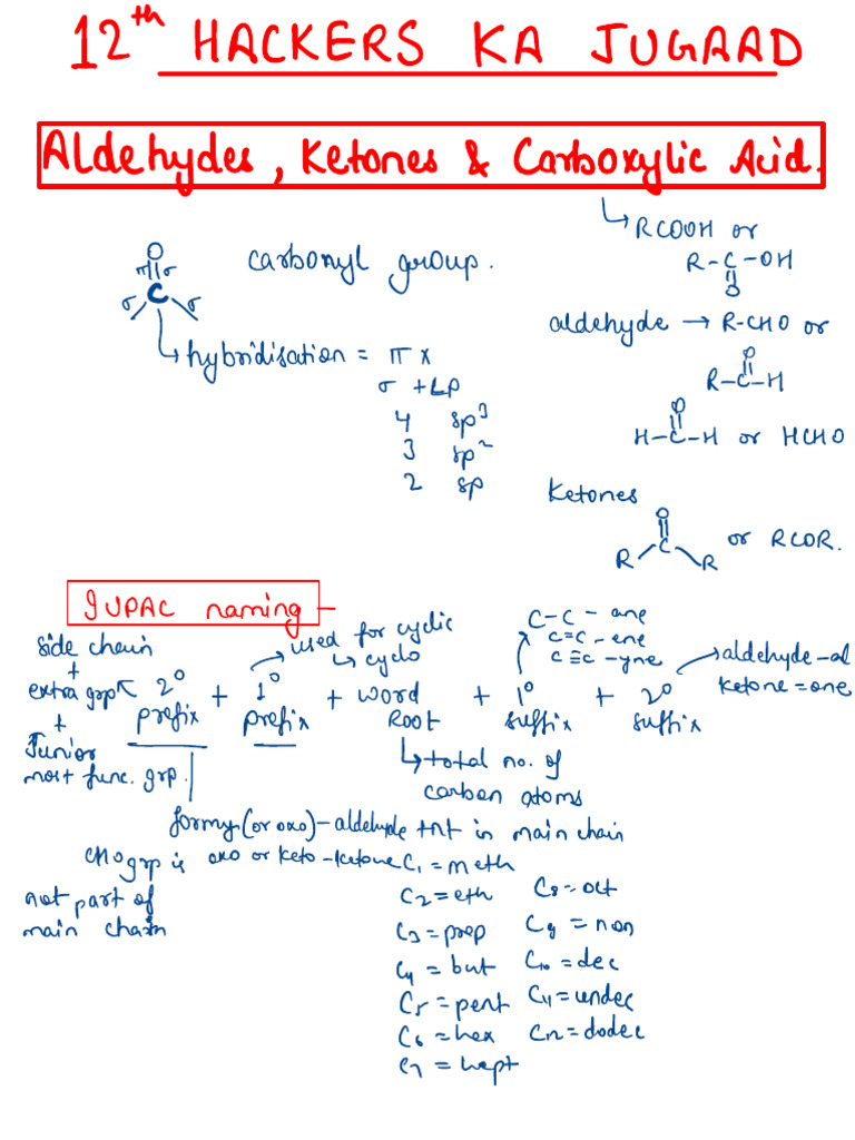 Understanding Aldehydes, Ketones, and Carboxylic Acids | PDF | Ketone ...