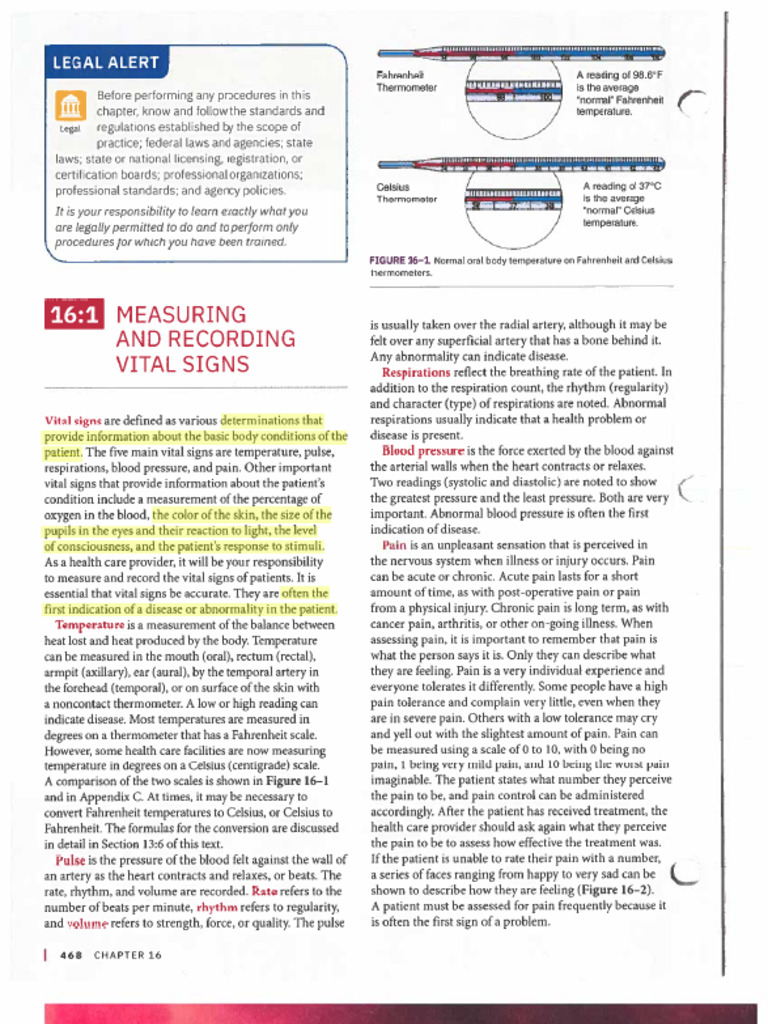 Ch16 DHO Olver Vitals | PDF