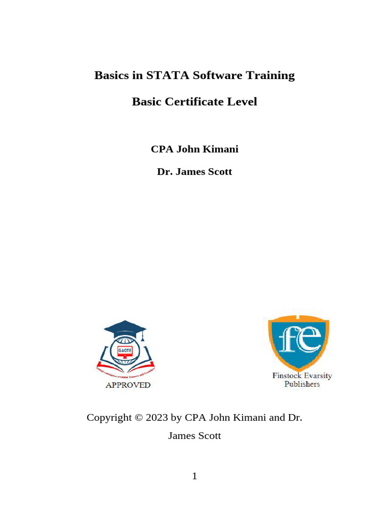 Basic in StatSoftware Training | PDF | Statistics | Data Analysis