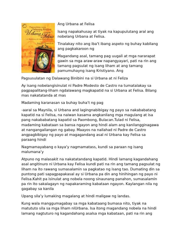 Urbana at Felisa | PDF