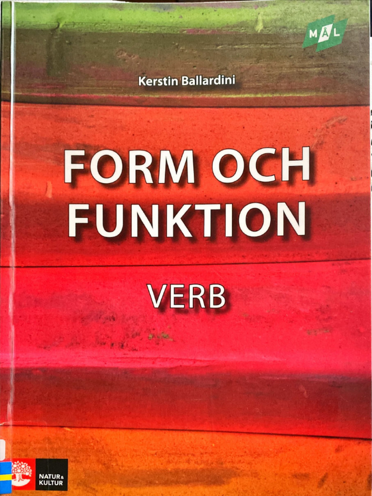 Form Och Funktion VERB | PDF
