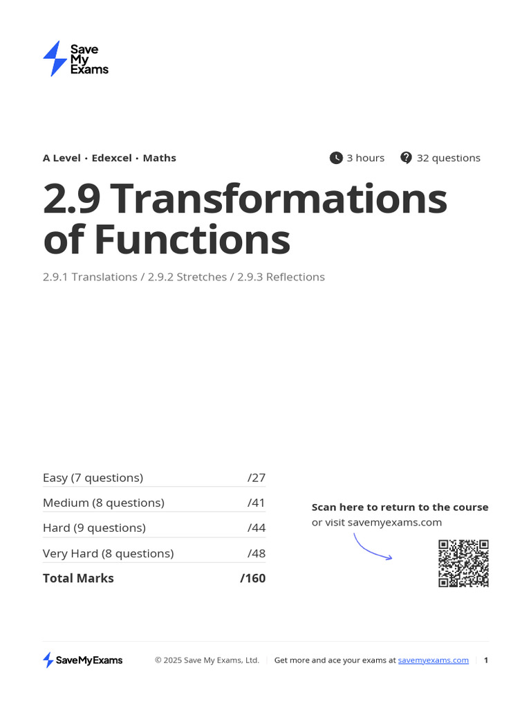 2 9 Transformations of Functions oLb6VEMhDPzALirl | PDF | Asymptote ...