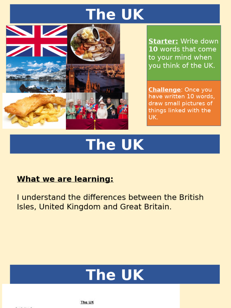 British Isles Great Britain and UK Powerpoint | PDF | United Kingdom ...