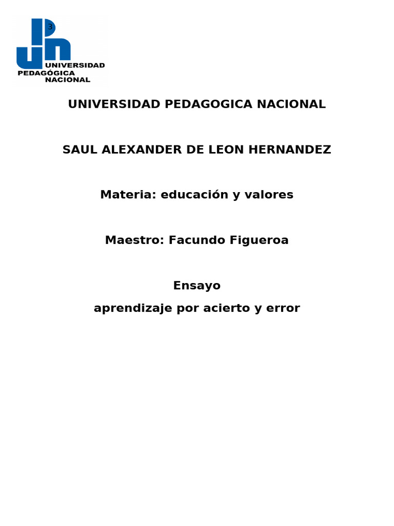 Aprendizaje por Acierto y Error: Claves | PDF | Aprendizaje | Evaluación