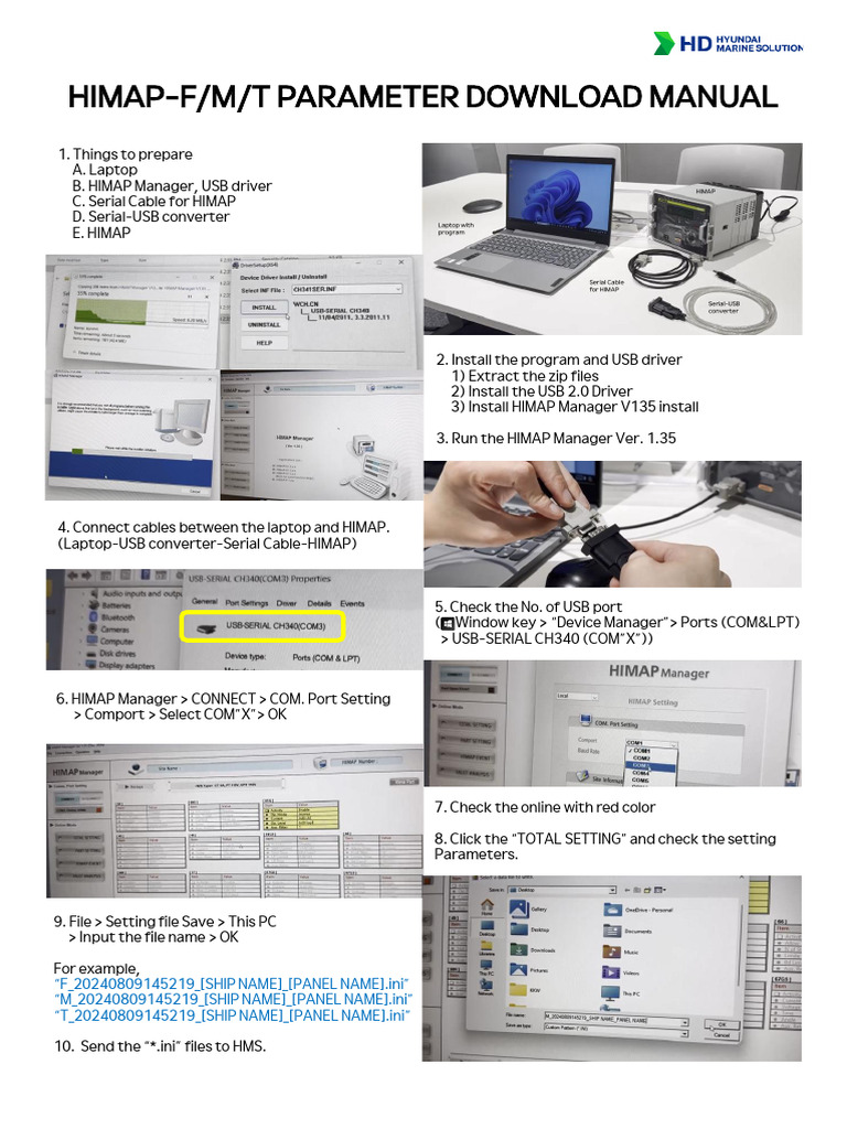 HIMAP Parameter Download Guide | PDF