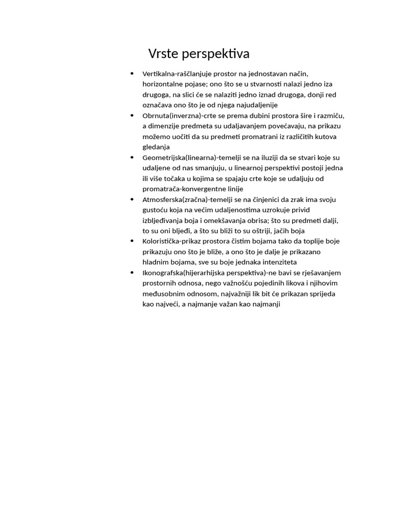 Likovni Perspektive | PDF