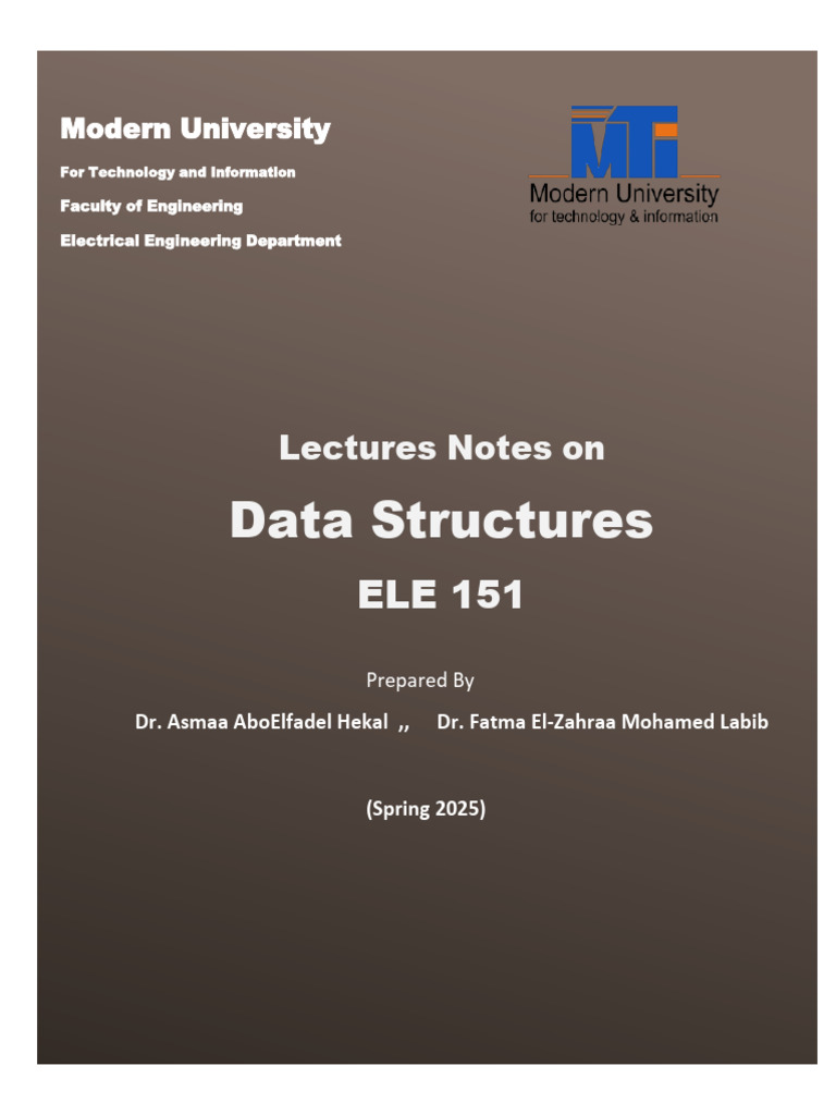 ELE 151 Data_Structures | PDF | Queue (Abstract Data Type) | String (Computer Science)