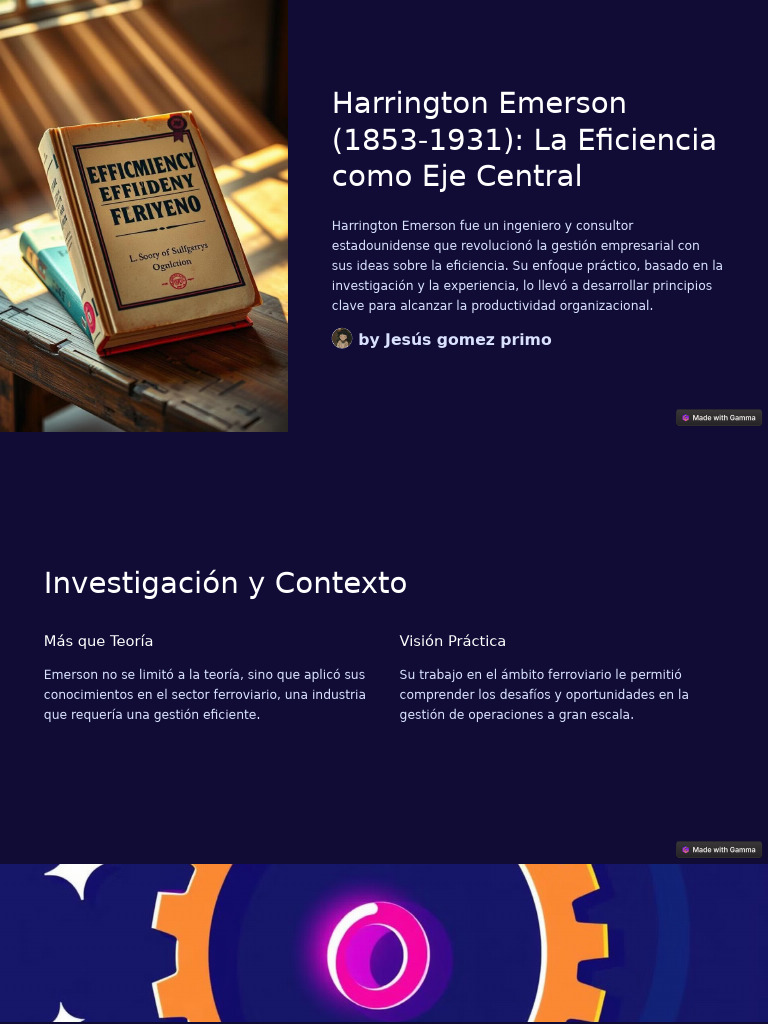 Harrington Emerson 1853 1931 La Eficiencia Como Eje Central 2 | PDF ...