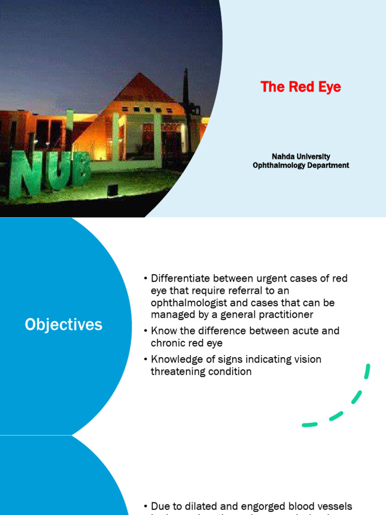 The Red Eye | PDF | Glaucoma | Medical Specialties