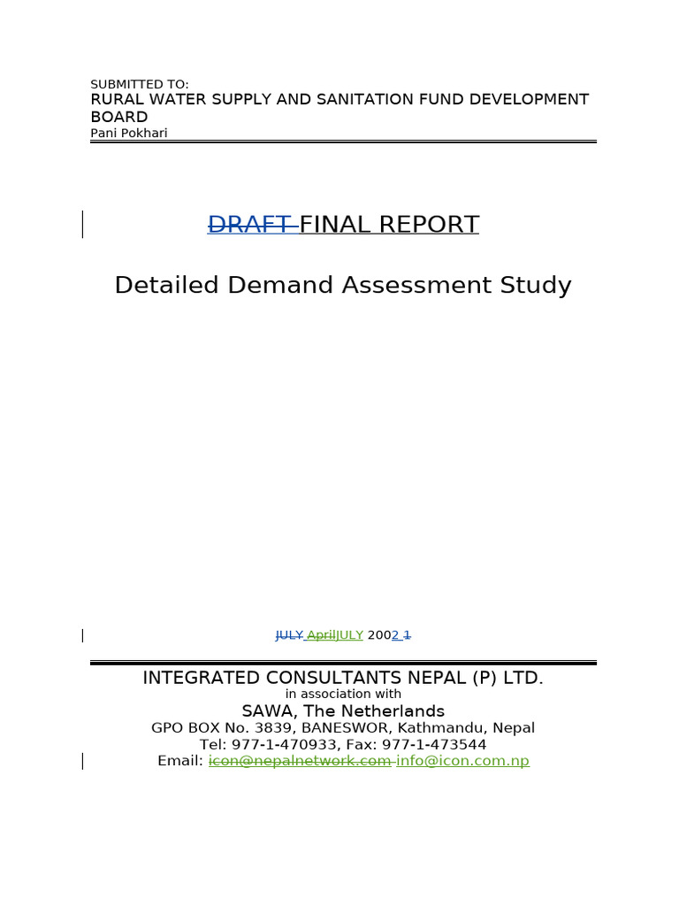 Final Report-070802-Rev-2 Fund Board | PDF | Cost–Benefit Analysis | Demand