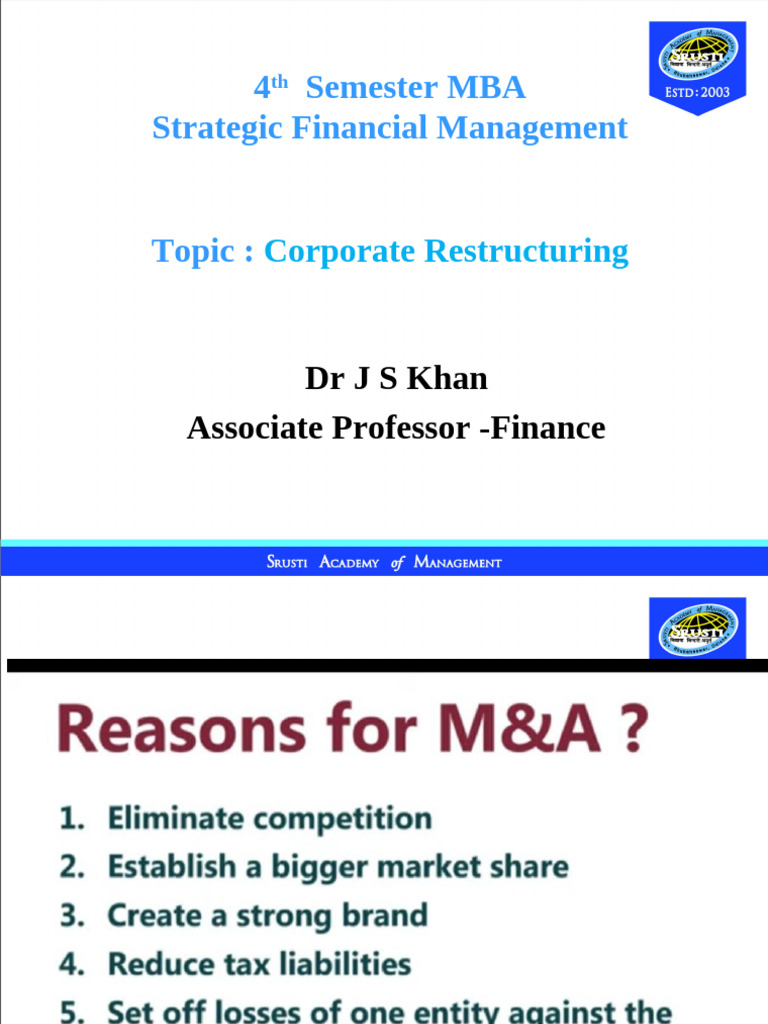 SFM-2 | PDF | Mergers And Acquisitions | Takeover