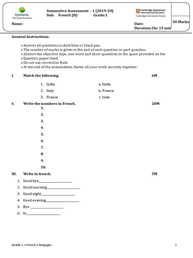 1g 2l sa paper | PDF