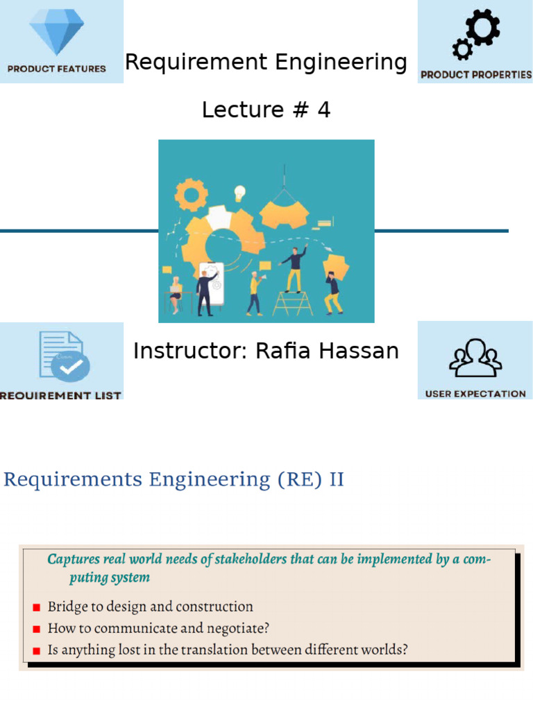 Lecture 4 Requirements Engineering 18022025 102715am | PDF | Software | Engineering