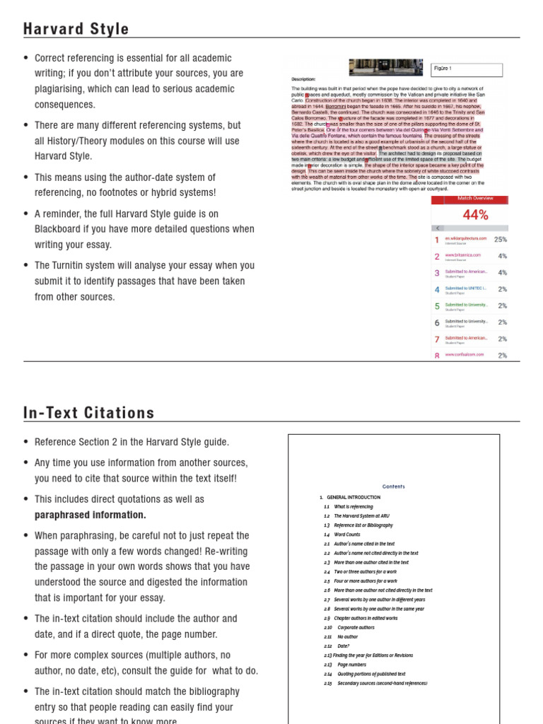 Harvard Style Referencing Guide | PDF | Citation