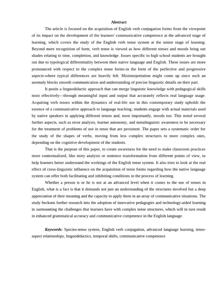 Abstract | PDF | Learning | Language Acquisition
