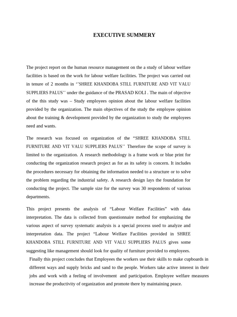 Mba Project 1 | PDF | Employment | Survey Methodology