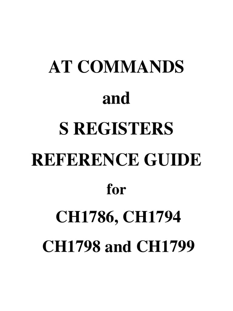 Modem ATCmd Ref | PDF | Command Line Interface | Modem