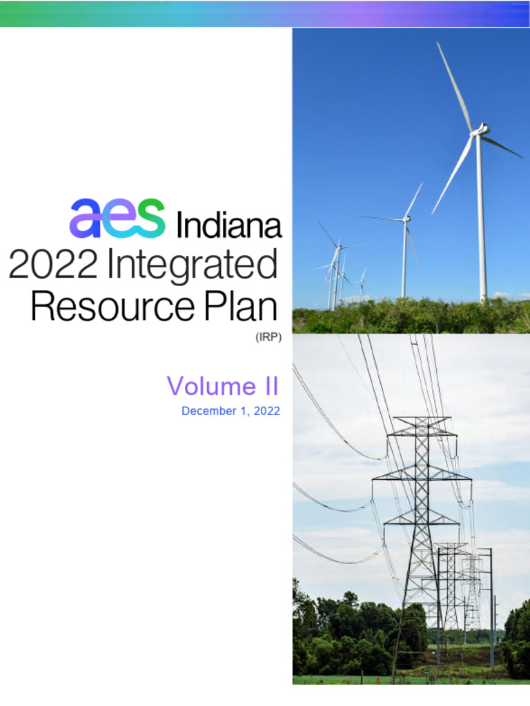 AES-Indiana-2022 Integrated Resource Plan Volume-II | PDF | Sustainable ...