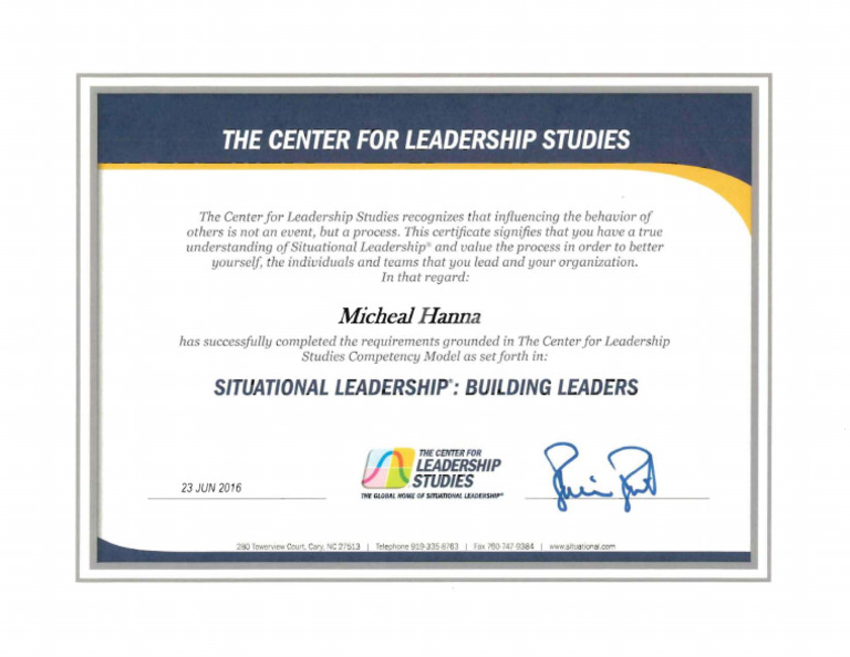 Leadership Certificate | PDF
