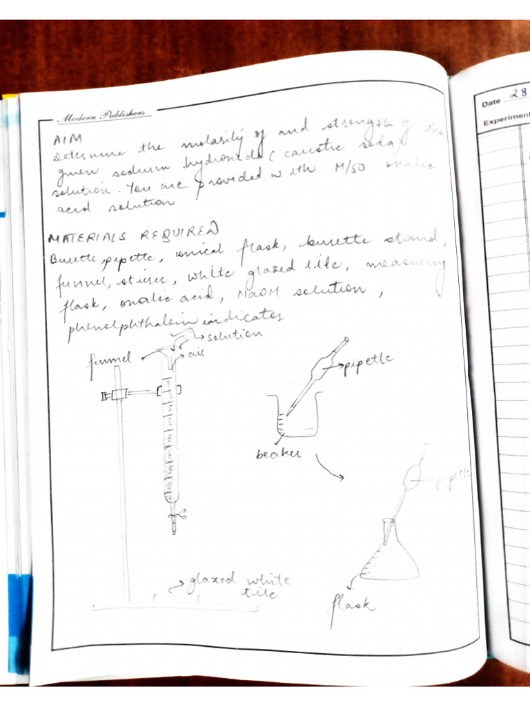 Chemistry Practical Work | PDF