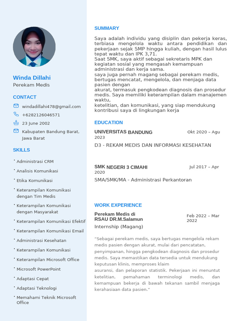 Contoh CV | PDF