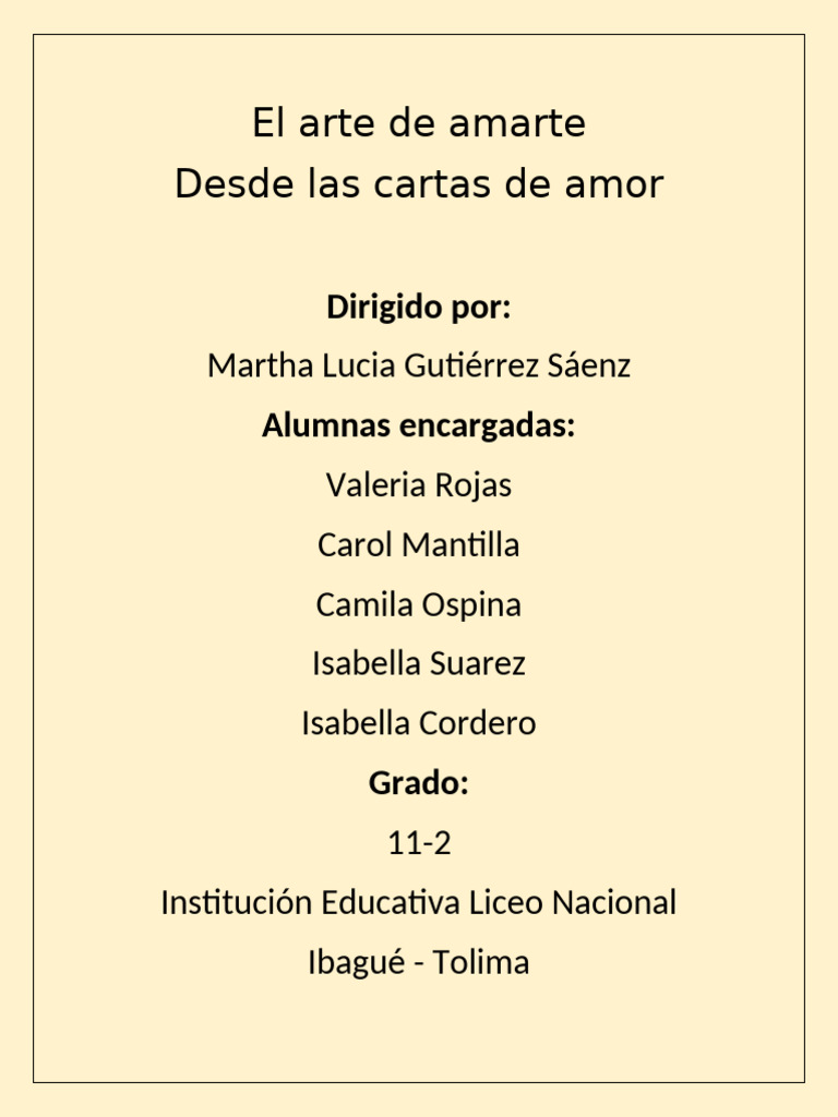 El Arte de Amarte | PDF