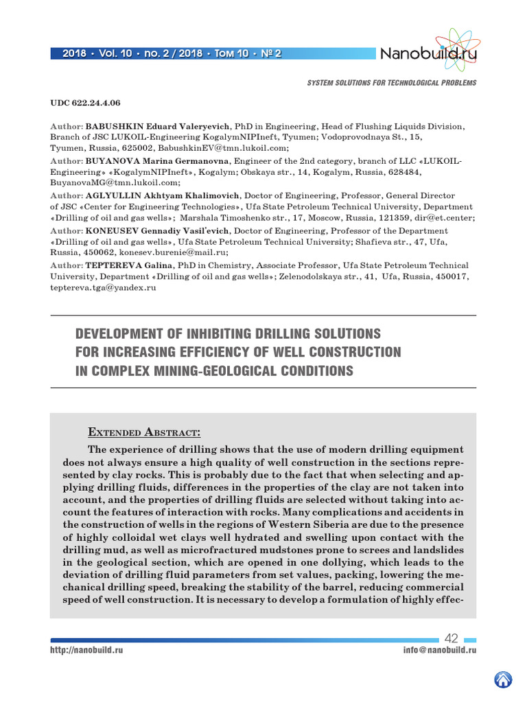 Development_of_inhibitory_drilling_fluids_to_impro-1 | PDF | Oil Well