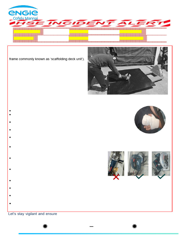 ECMF-10701-SA-0012 HSE Incident Alert 2025.01 LTI 2025.02.01 | PDF ...