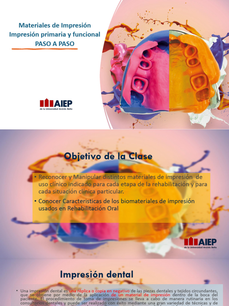 Materiales de Impresion Paso A Paso | PDF | Yeso | Silicona