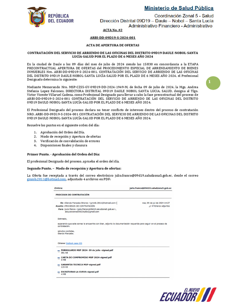 17-ACTA NRO 2-APERTURA Y CONVALIDACION DE ERRORES-signed | PDF