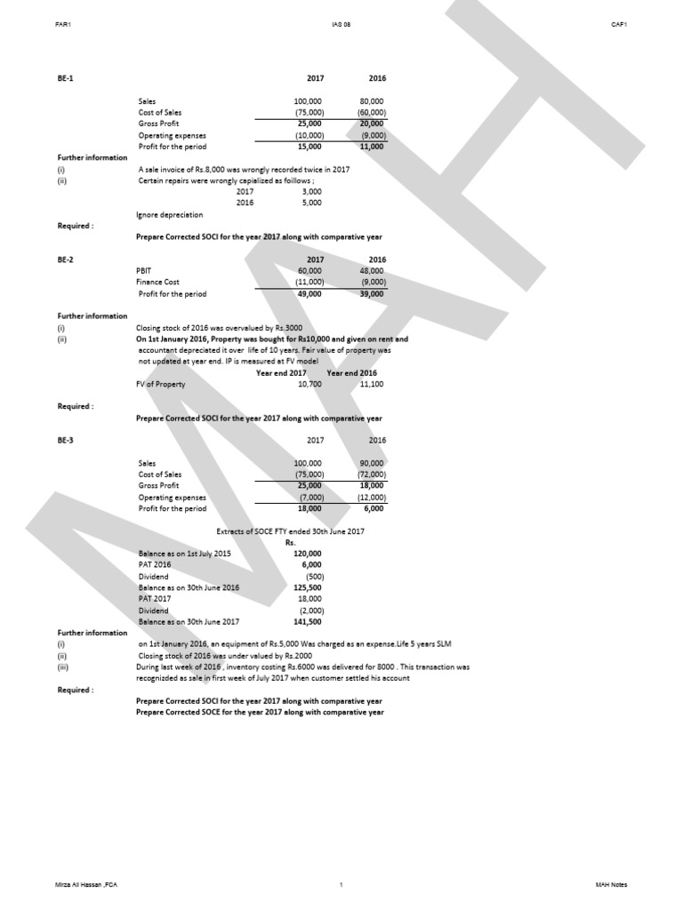 Ias-8 Mah File s25 (1) | PDF | Balance Sheet | Accounting