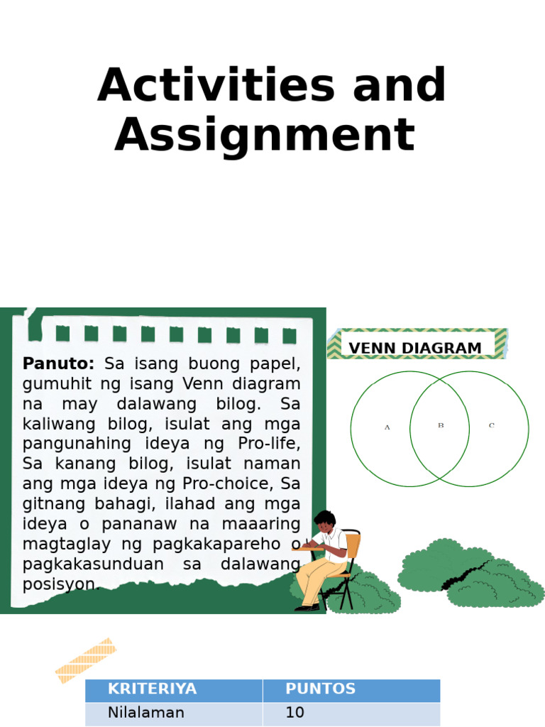 Activities and Assignment | PDF