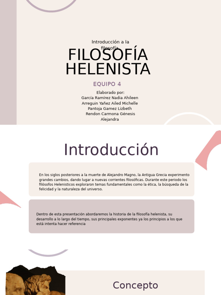 Filosofía Helenista: Corrientes y Características | PDF | Periodo ...