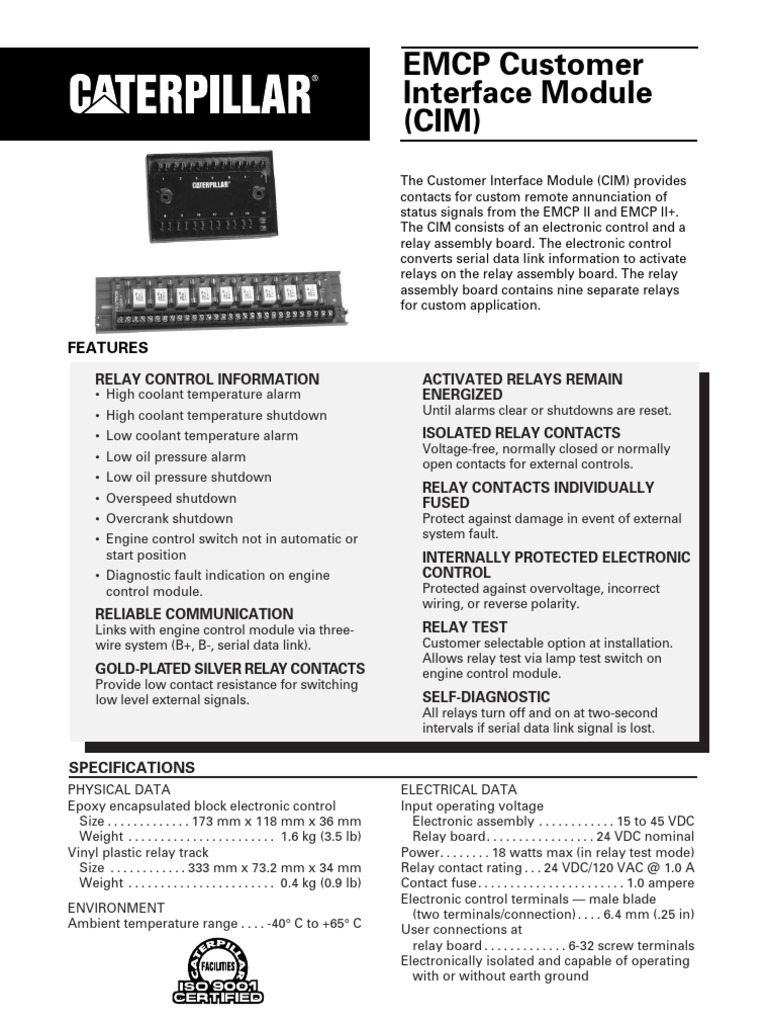 EMCP Customer Lehx8338 | PDF | Relay | Switch