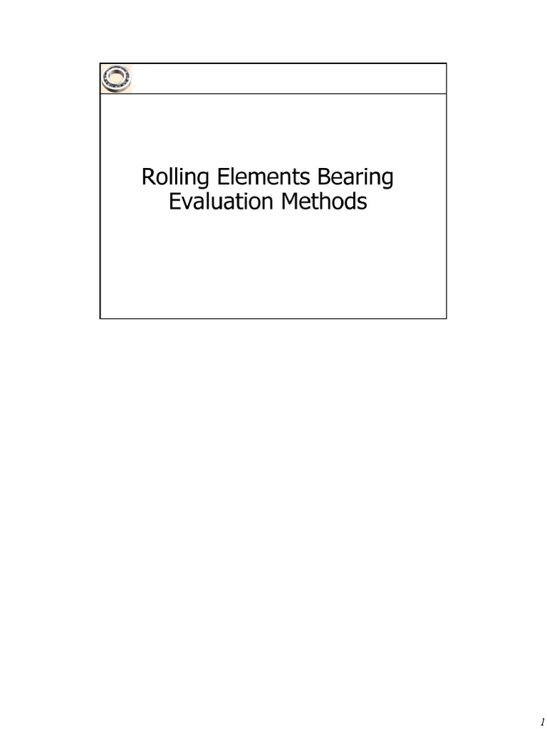 05-Brearing evaluation methods | PDF
