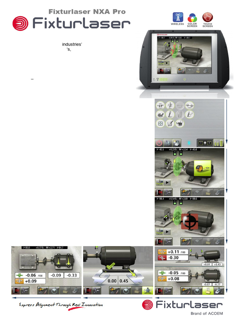 Fixturlaser NXA Pro: Precision Alignment Tool | PDF | Smartphone ...