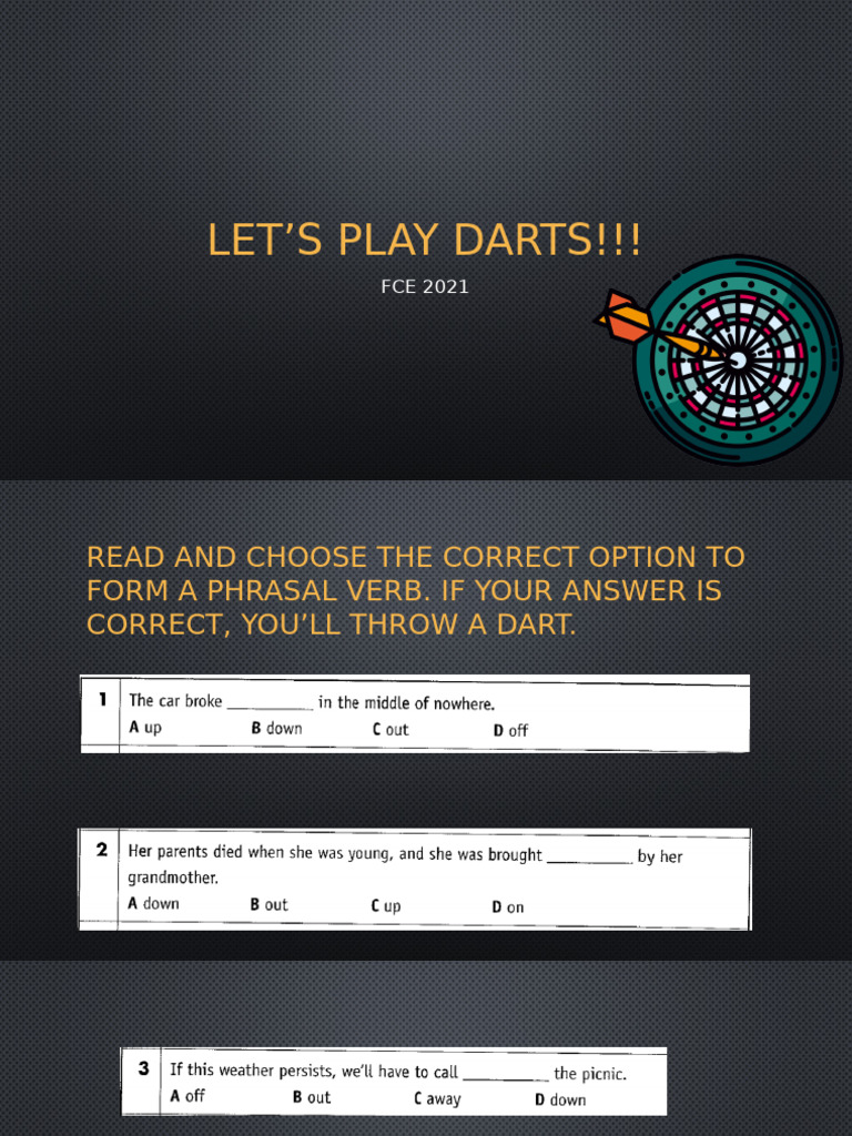 Let's Play Darts!!! | PDF