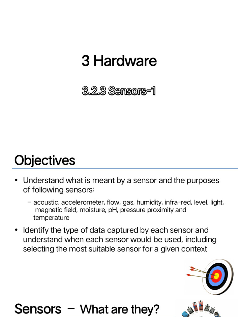Understanding Sensors and Their Applications | PDF | Sensor | Security ...