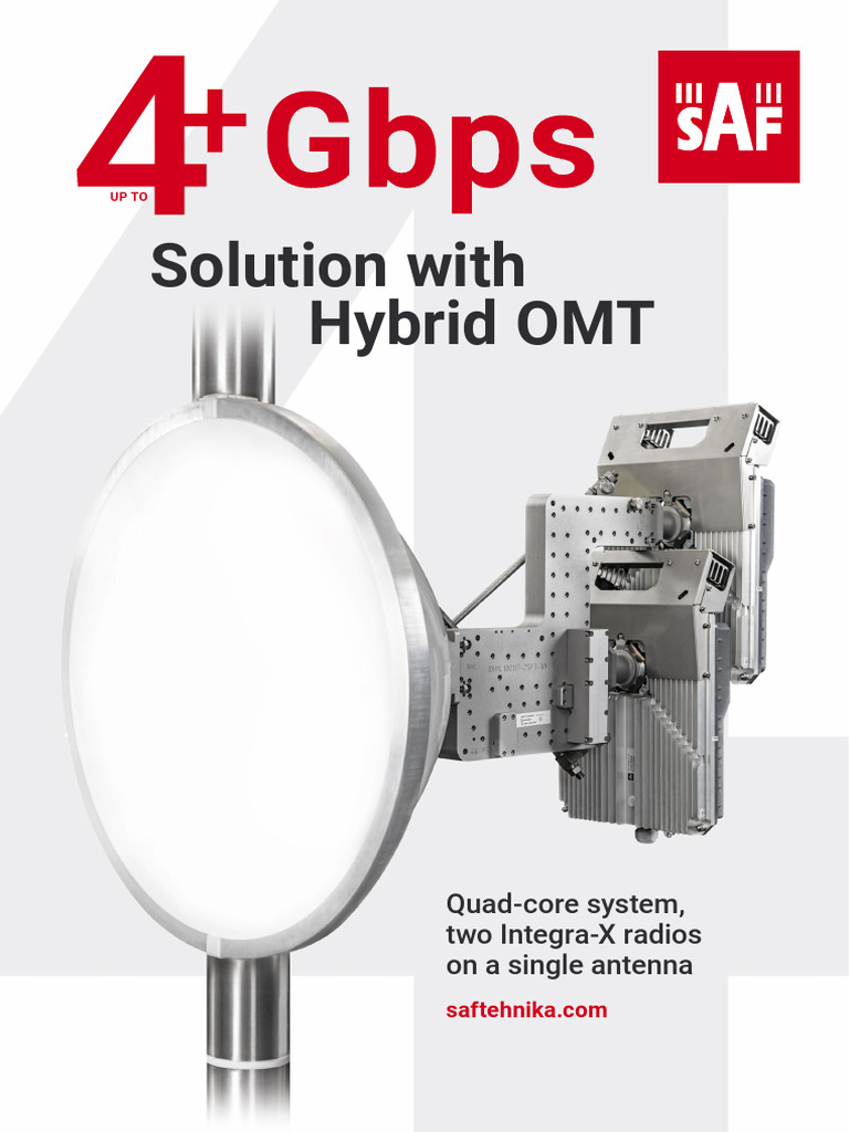 SAF 4 Gbps Solution With Hybrid OMT - A4 - WEB | PDF | Radio | Antenna ...