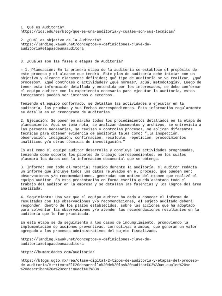 Notas Del Cuest.1 de Auditoría. | PDF | Auditoría | Contralor