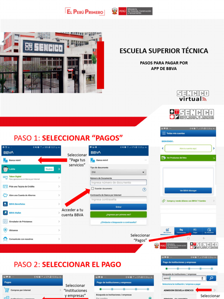 Instructivo Pago Admision 2022II | PDF