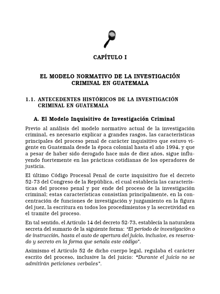 OCR El Modelo Normativo de La IC en Guatemala | PDF | Policía | Crimen y violencia