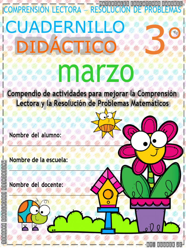 3° Lectora-Mate Cuadernillo Darukel Marzo | PDF | Zoología