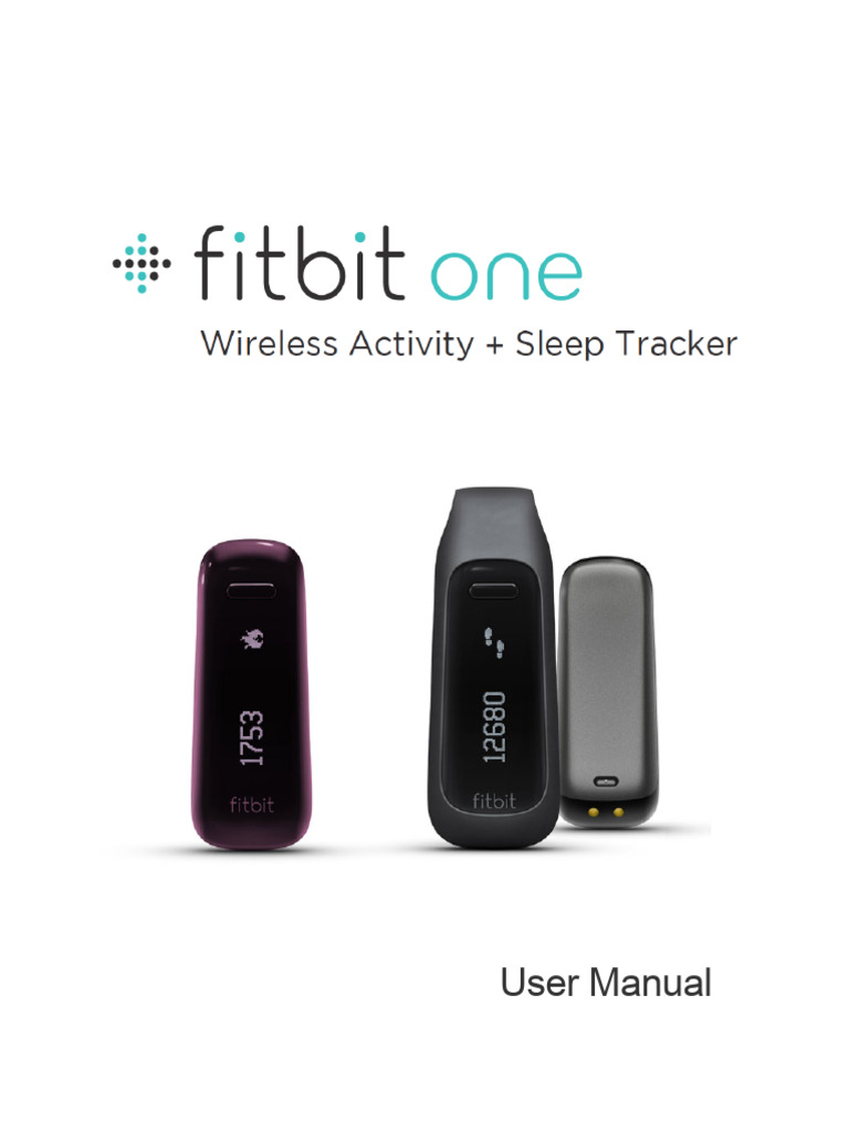 Fitbit One Product Manual | PDF | Fitbit | Ios