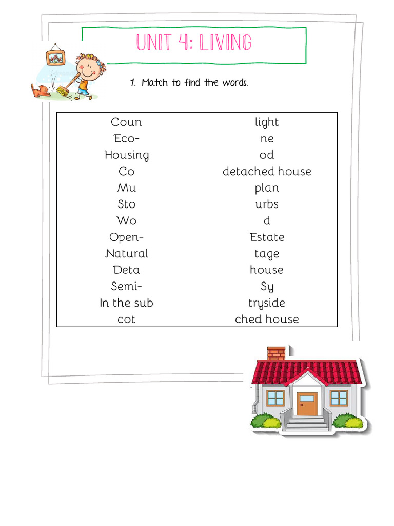 Living Unit 4: Household Tasks Guide | PDF